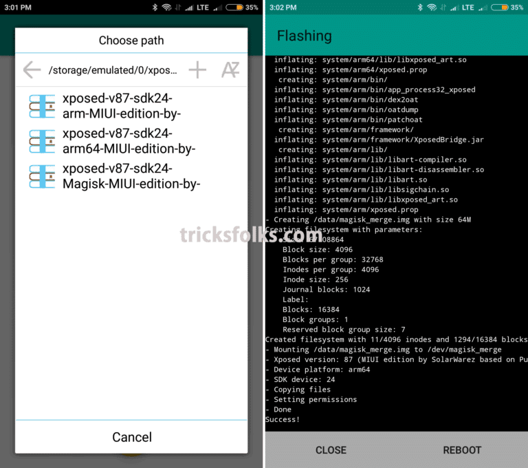 Install Xposed Framework in MIUI based on Android Nougat – TricksFolks
